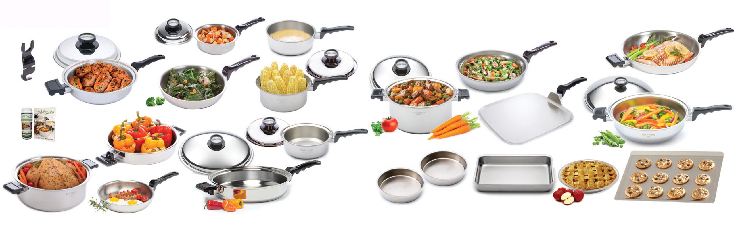 The American Kitchen Set – LustreCraft American Made Waterless Cookware